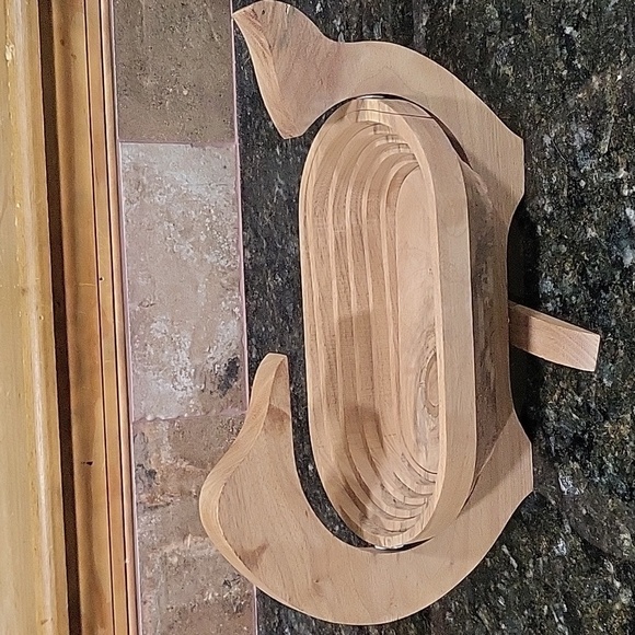 Hand Crafted | Accents | Wooden Folding Duck Basket Handmade | Poshmark